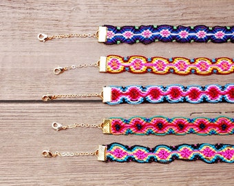 Bright friendship bracelets - Colorful friendship bracelets - Neon ...