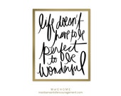 Modern Script Quote Prints Canvases & Printables by MofEHome