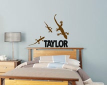 Unique lizard wall decals related items | Etsy