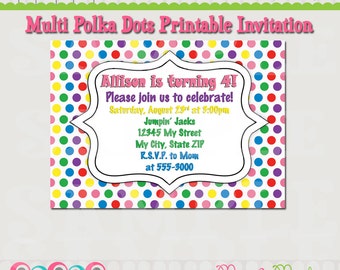 Multi color dots | Etsy