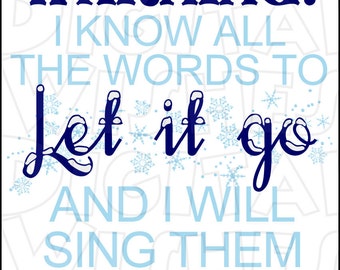 Let it go frozen | Etsy