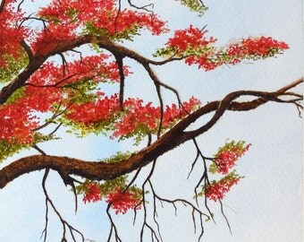 Unique flamboyant tree related items | Etsy