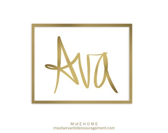 Ava name | Etsy