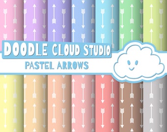 Pastel Damask Swirls digital paper Swirls by DoodleCloudStudio