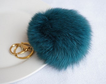 Popular items for fur ball keychain on Etsy