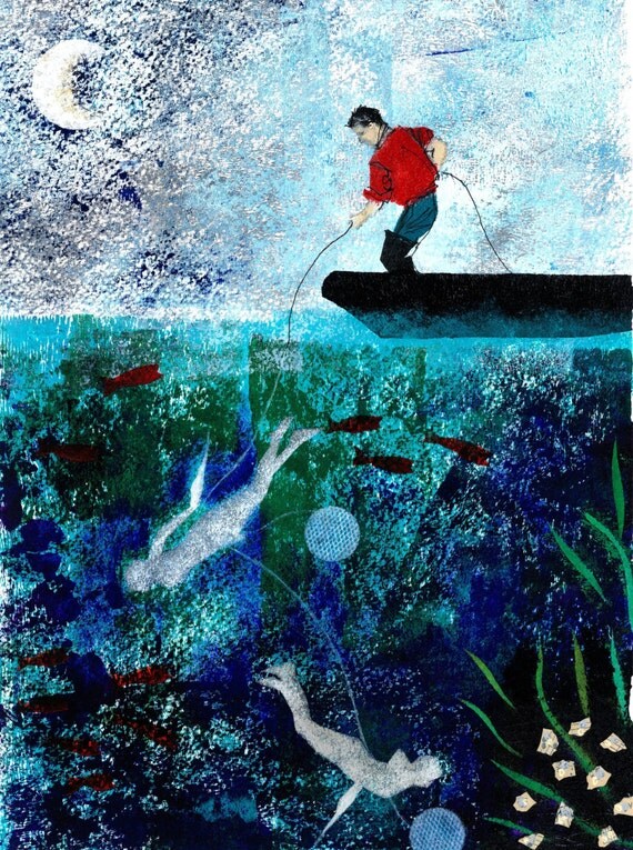 Pearl Divers by LouisaAlbani on Etsy