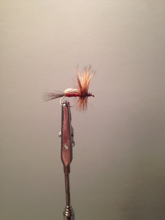 2 Size 14 Red Deer Hair Humpy Flies for Fly Fishing