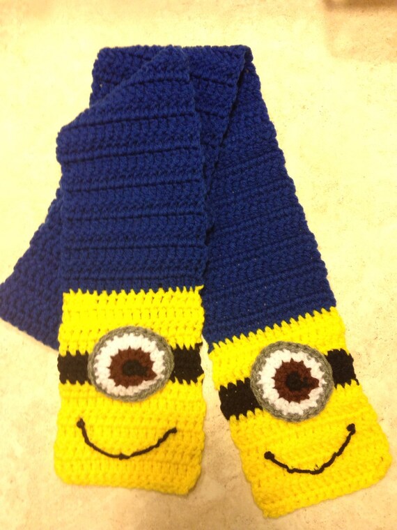 Minion inspired scarf despicable me inspired by SassyProjex