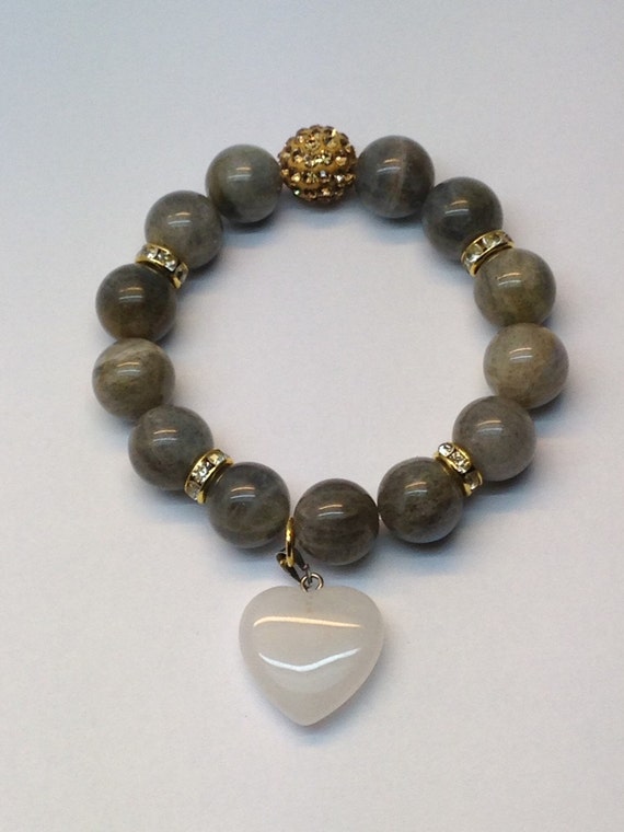 Items similar to Stretch beaded Laborite bracelet on Etsy
