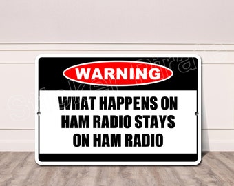 Ham radio sign | Etsy