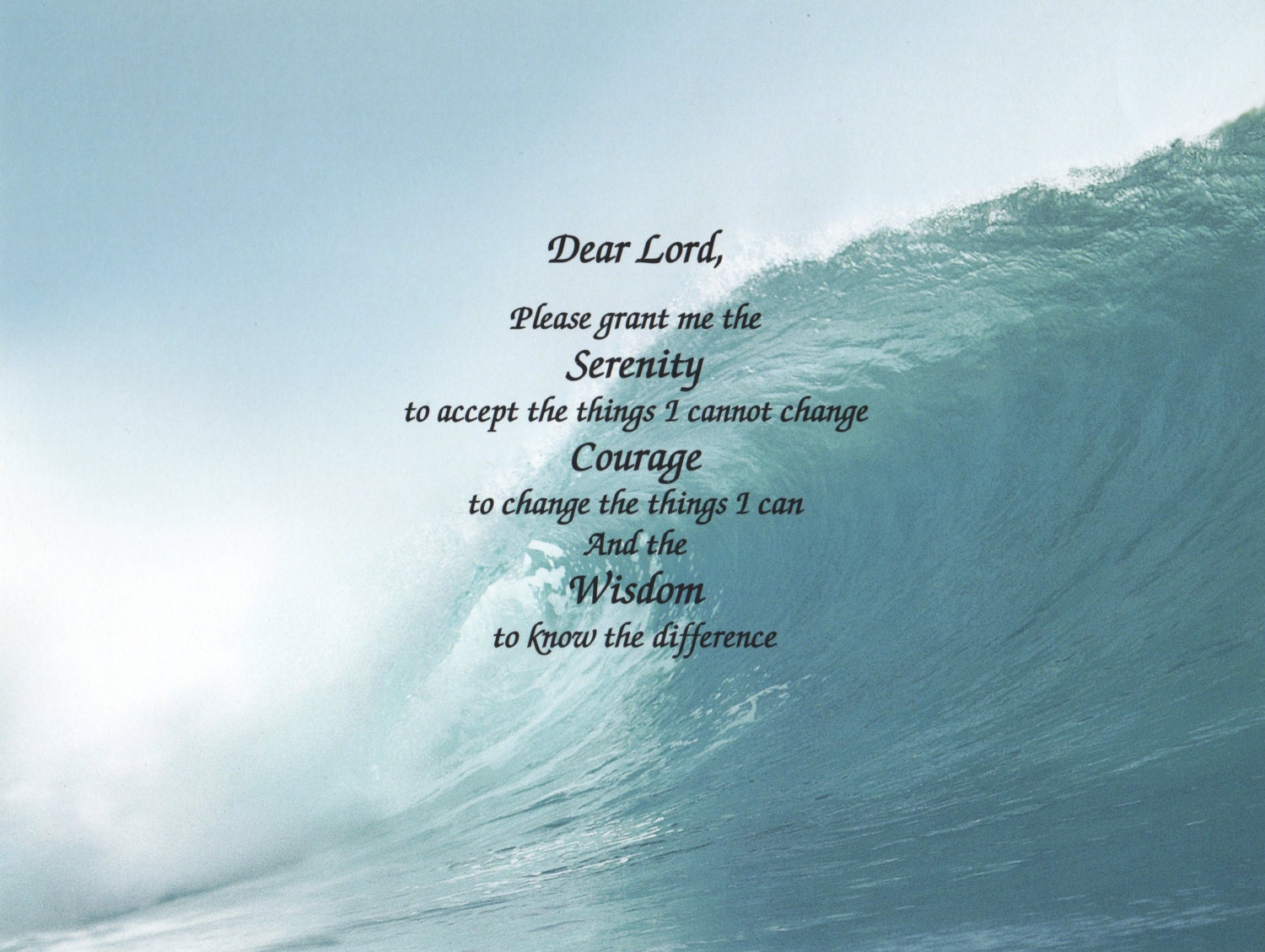 Surf's Up-Ocean-Serenity Prayer-Serenity by CraftGypsyDesigns