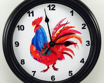 Rooster Clock Rooster Wall Clock