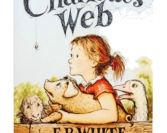 Charlotte's Web by E.B. White Print of Charlotte the