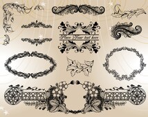 Popular items for clip art flourishes on Etsy