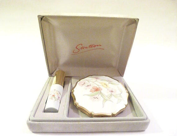 Vintage Stratton set UNUSED cased vintage Stratton sets vanity sets ...