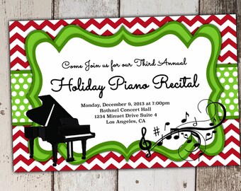 Piano Recital Invitation