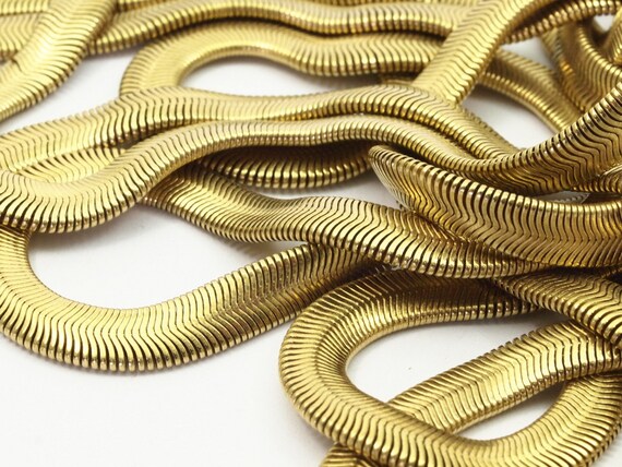 Snake Chain 2M Raw Brass Snake Chain 6mm Z072