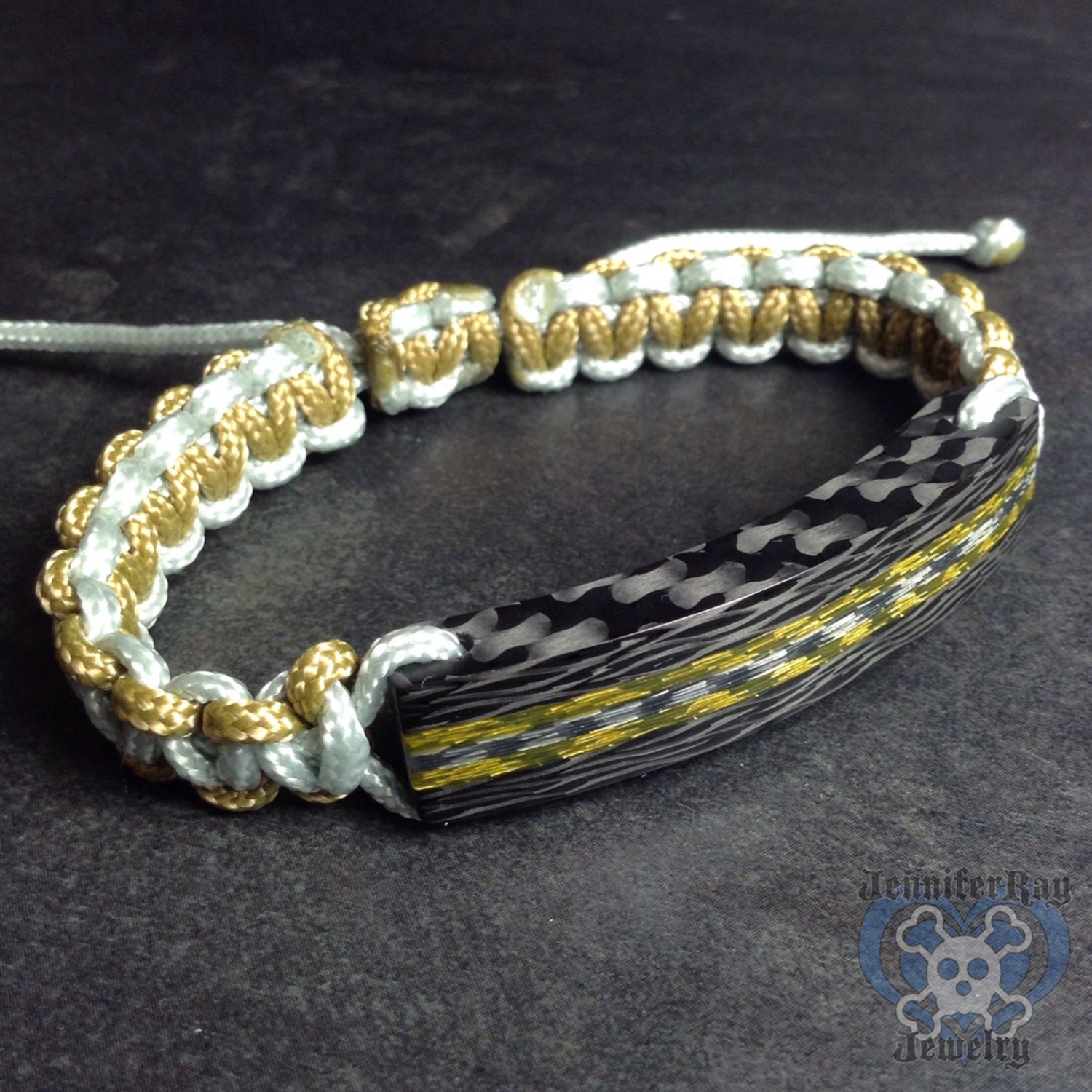 Carbon Fiber Bracelet Carbon Fiber with a by JenniferRayJewelry