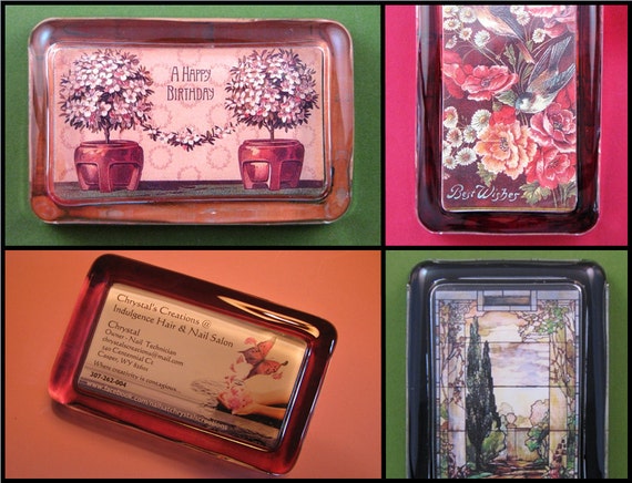 Custom Rectangle Glass Paperweight by BixlerandJohnson on Etsy