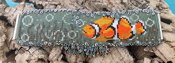 Clown Around Fish Bead Loom Cuff Pattern