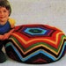 INSTANT DOWNLOAD PDF Vintage Crochet Pattern Floor Pillow