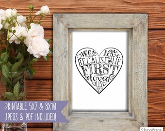 Unique he first loved us related items | Etsy