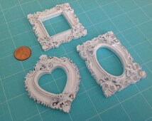 Prima "Rectangle, Square, Heart Frames"572358 Distressed Antique White ...