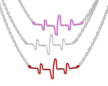 Unique heart beat necklace related items | Etsy