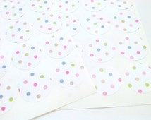 Popular items for polka dot labels on Etsy