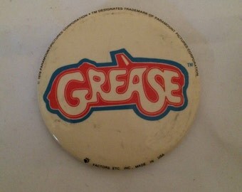 Vintage Grease Movie Pin Badge Button 1978 Paramount