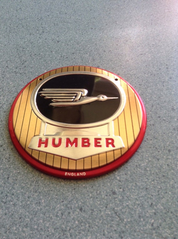 Vintage 1950s Humber English Car Emblem Badge