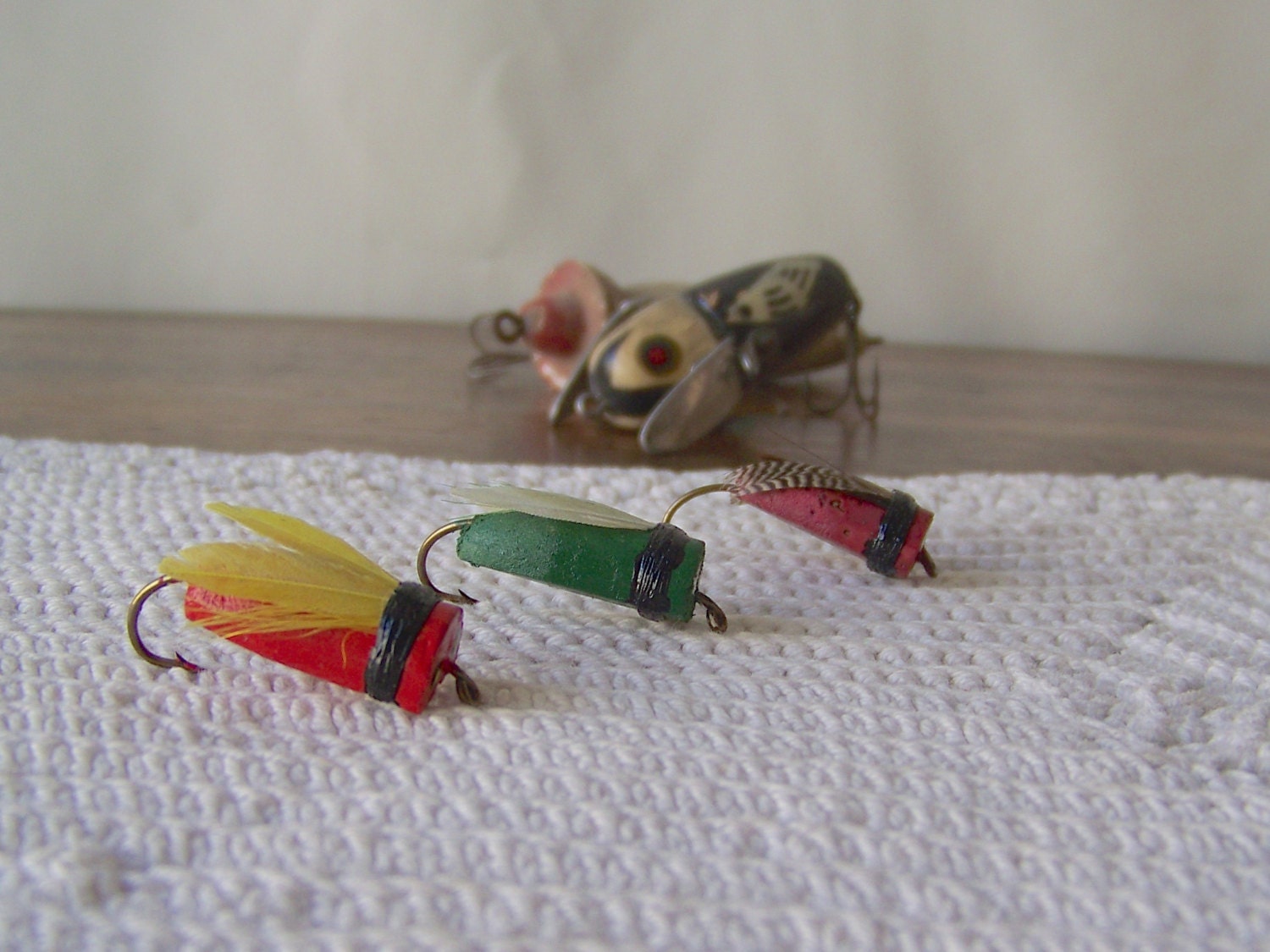 Vintage Bass Bugs Fishing Lures Hand Tied Fishing Tackle Lures