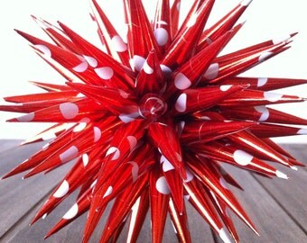 Items similar to Bright White Modern Paper Star Ornament Christmas ...