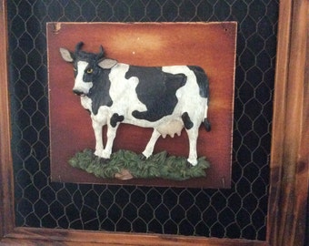 Cow wall hanging | Etsy