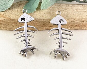 Metal fish skeleton | Etsy