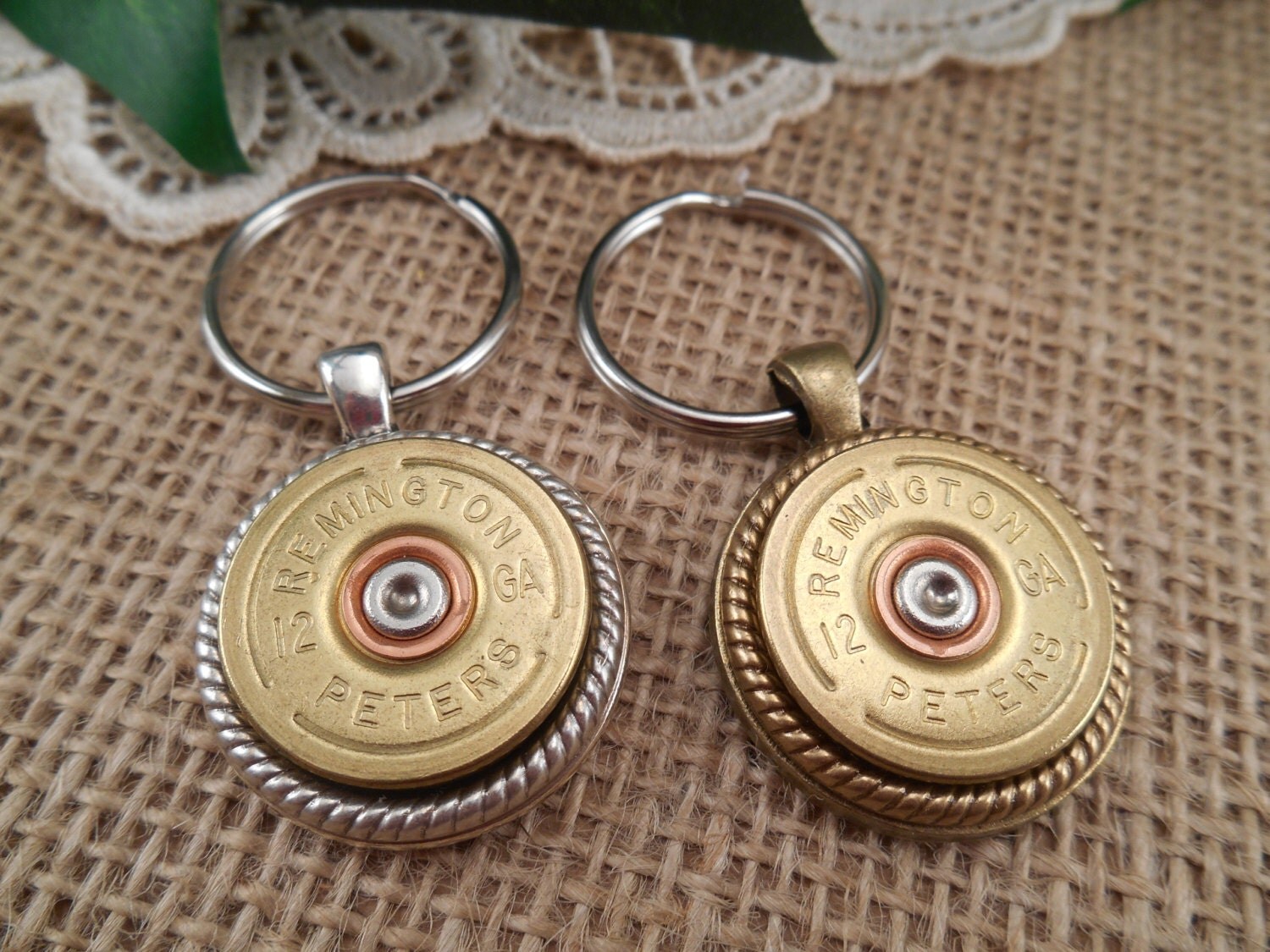 Shotgun Key Ring 12 Gauge Remington Peters Mens Gift Key