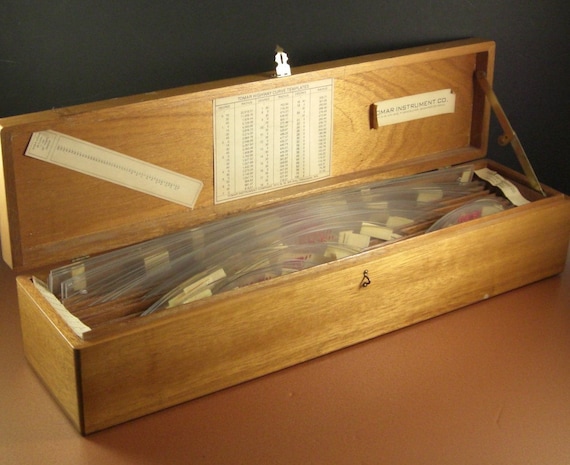 Set of Copenhagen curves (ship's curves) on eBay now