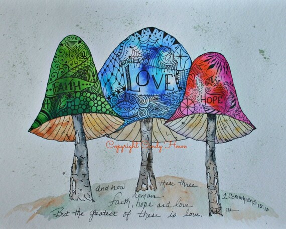 Items similar to Digital art, mushrooms, Zentangle art, Zentangle ...