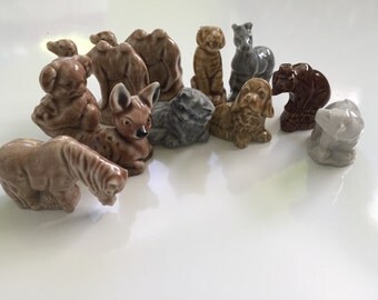 Vintage Set of 11 Collectible Wade England Miniature Porcelain ...
