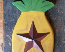 Popular items for primitive pineapple on Etsy