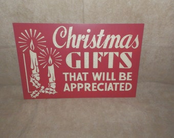 Real Antique Vintage Cardboard Christmas Deposit Wish Department Store ...