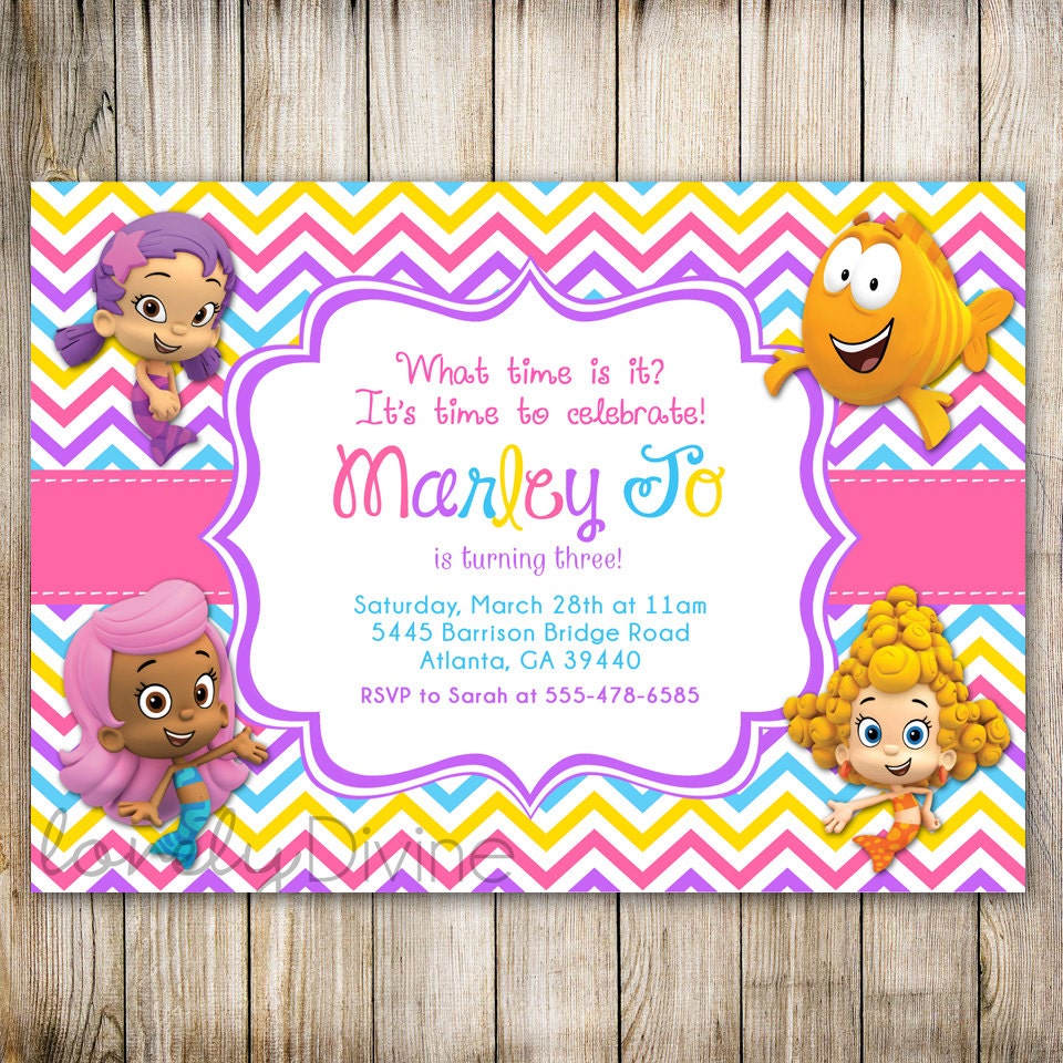 The 25 Best Ideas For Free Printable Bubble Guppies Birthday Invitations Home Family Style