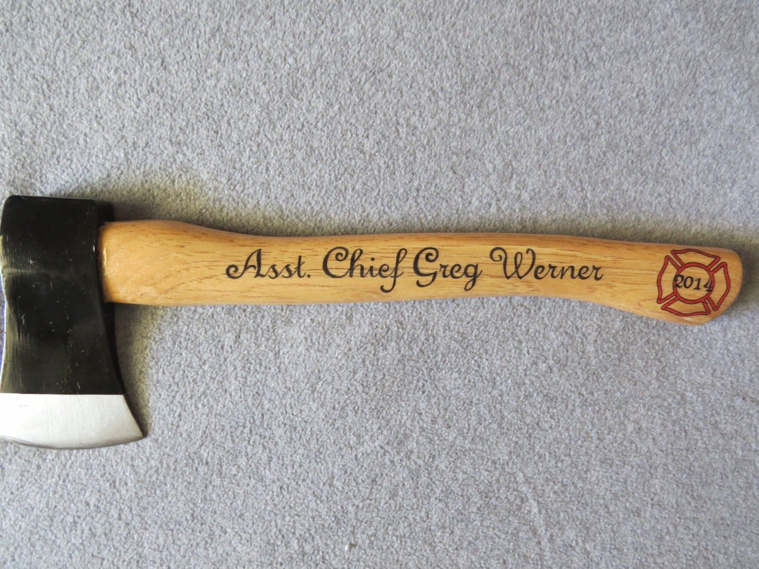 Personalized Firefighter Axe Promotion/Name