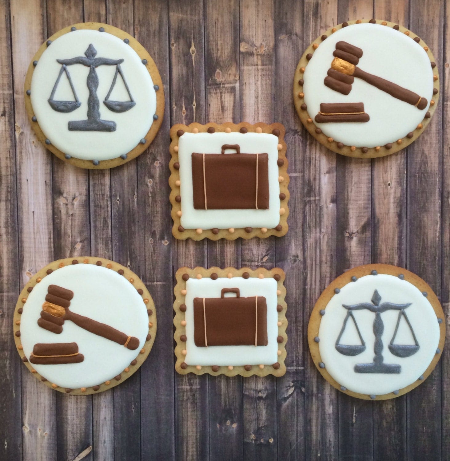 Lawyer or Judge Law School Sugar Cookies