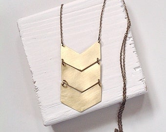 Chevron necklace | Etsy
