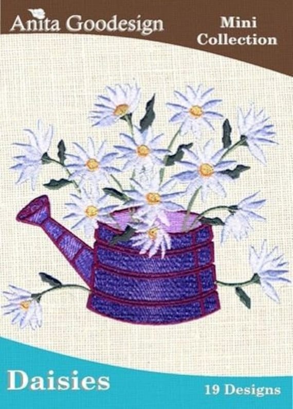 Daisies Anita Goodesign Embroidery Design CD