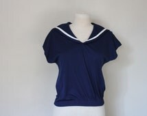 Popular items for sailor blouse on Etsy