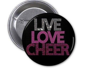Cheer buttons | Etsy
