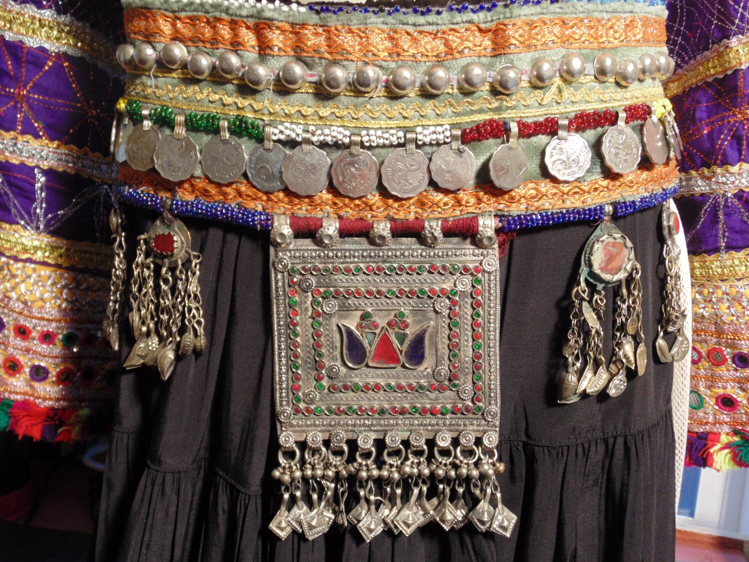 B01619 – Vintage Tribal Kuchi Belt – Belly Dance