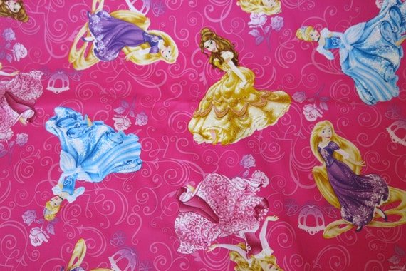 1 2 Yard Of 100 Cotton Princesses Fabric